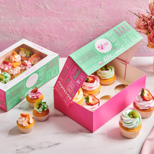 Cupcake Boxes With Insert — Custom Printing Cupcake Packaging Boxes ...